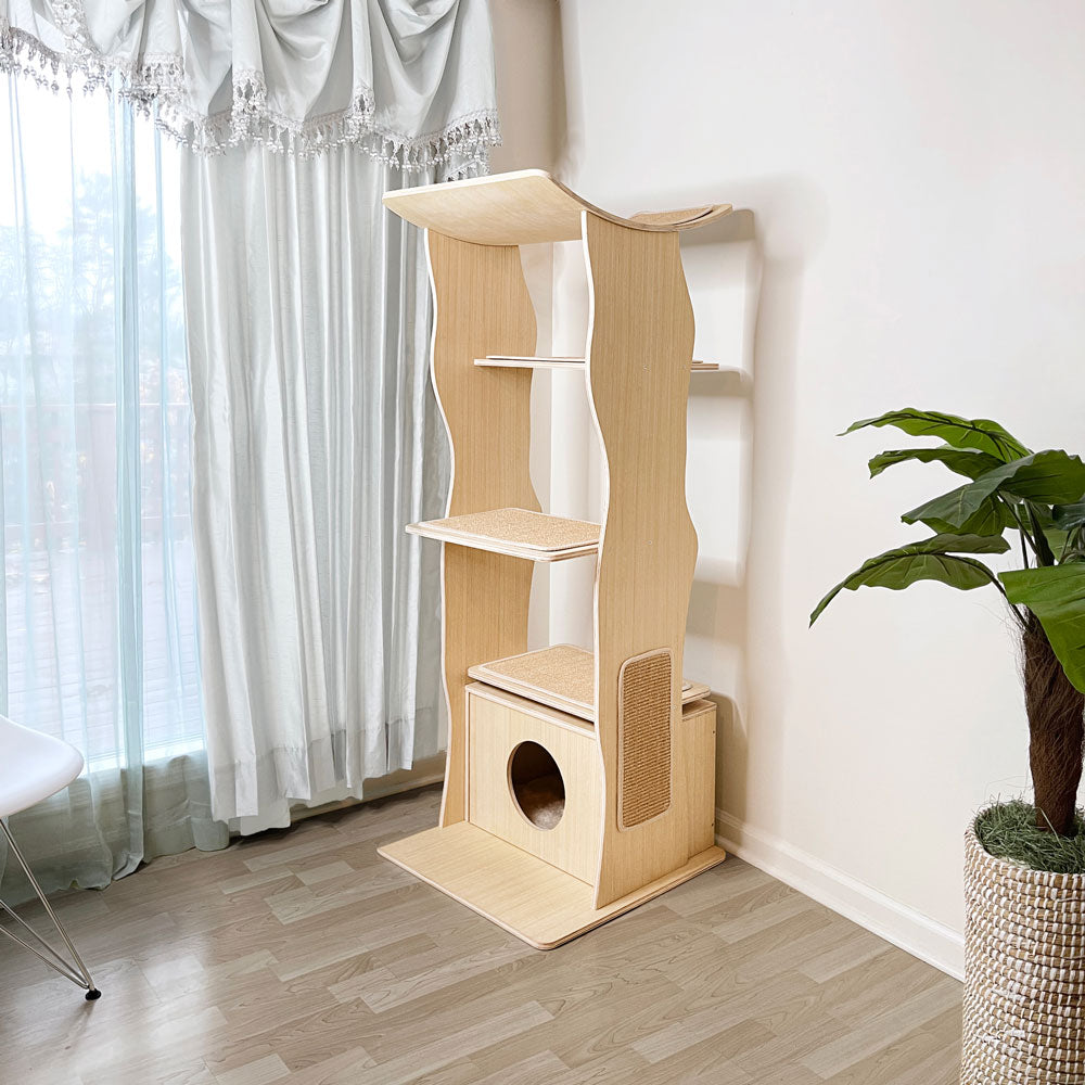 Modular Modern Cat Furniture Designed For Cats, This Magnetic Modular